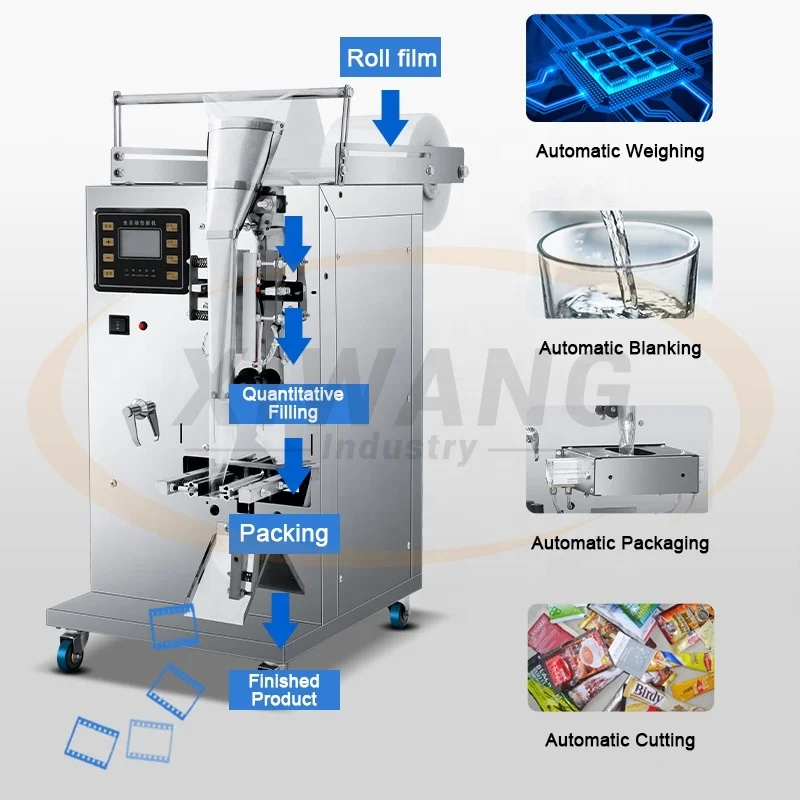 Automatic Vertical Pouch Sachet Water Filling Packing Machine Bag Water ...