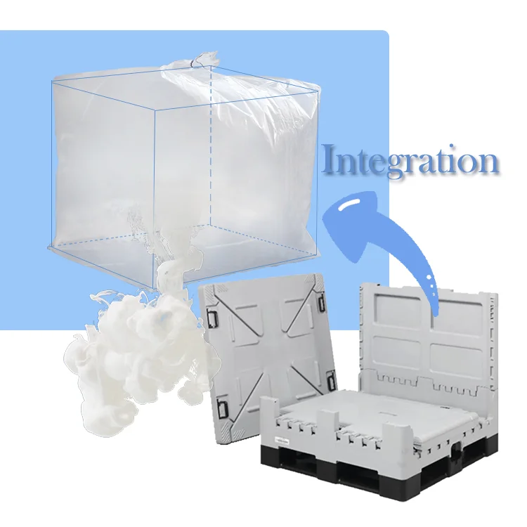 250l Juice Carton Beverage Liquid Packaging Ibc Plastic Pp Foldable Box ...