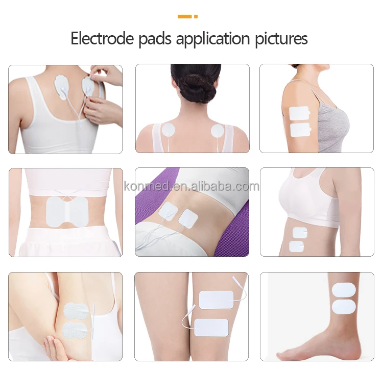 Face Pad with Pigtail Connect TENS EMS Machine Relieve Face Muscle Pain ...