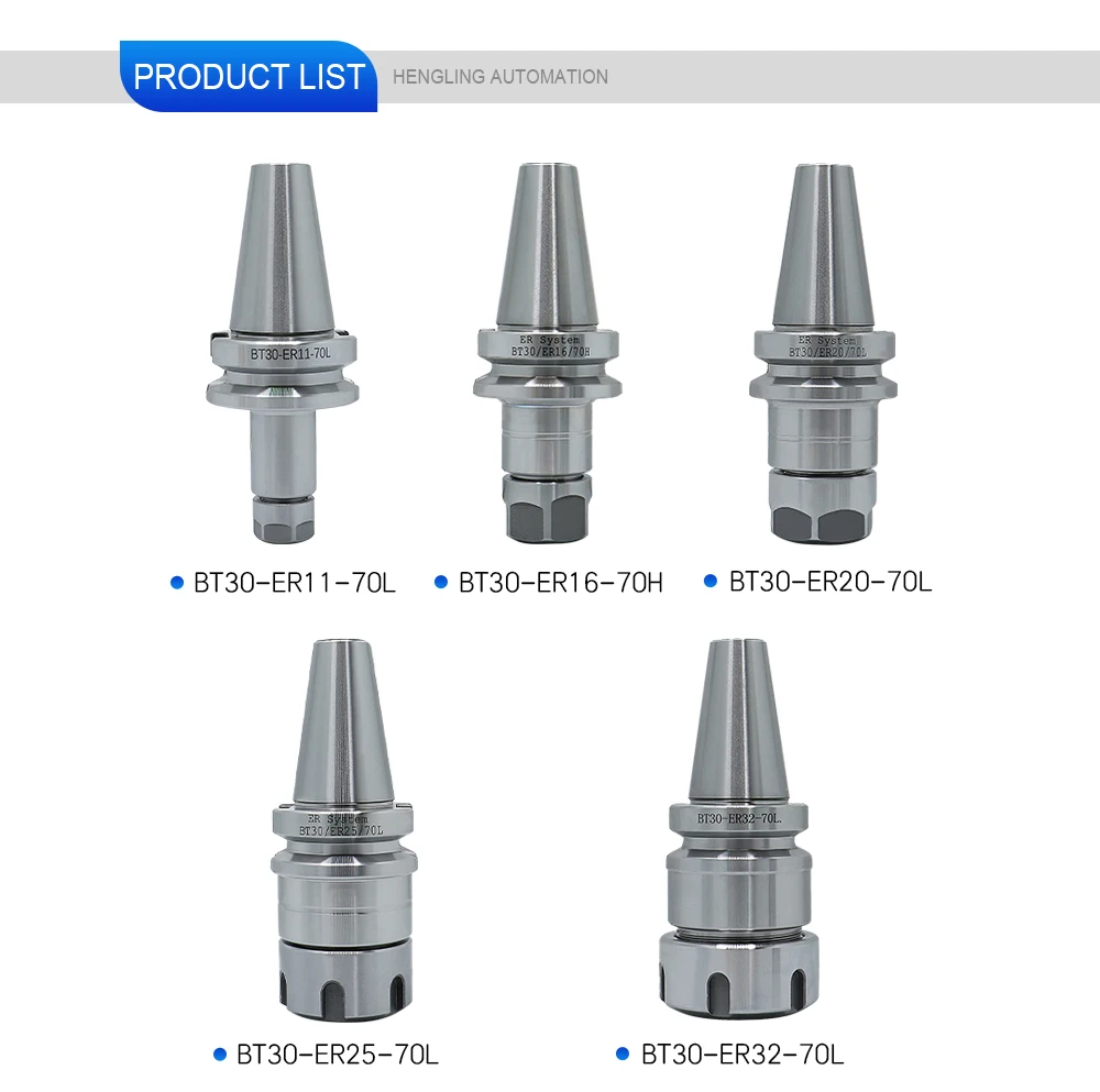 Bt40 Bt30 Er11/16/20/25/32 Tool Holder Lathe Tool Holders Cnc Tool ...
