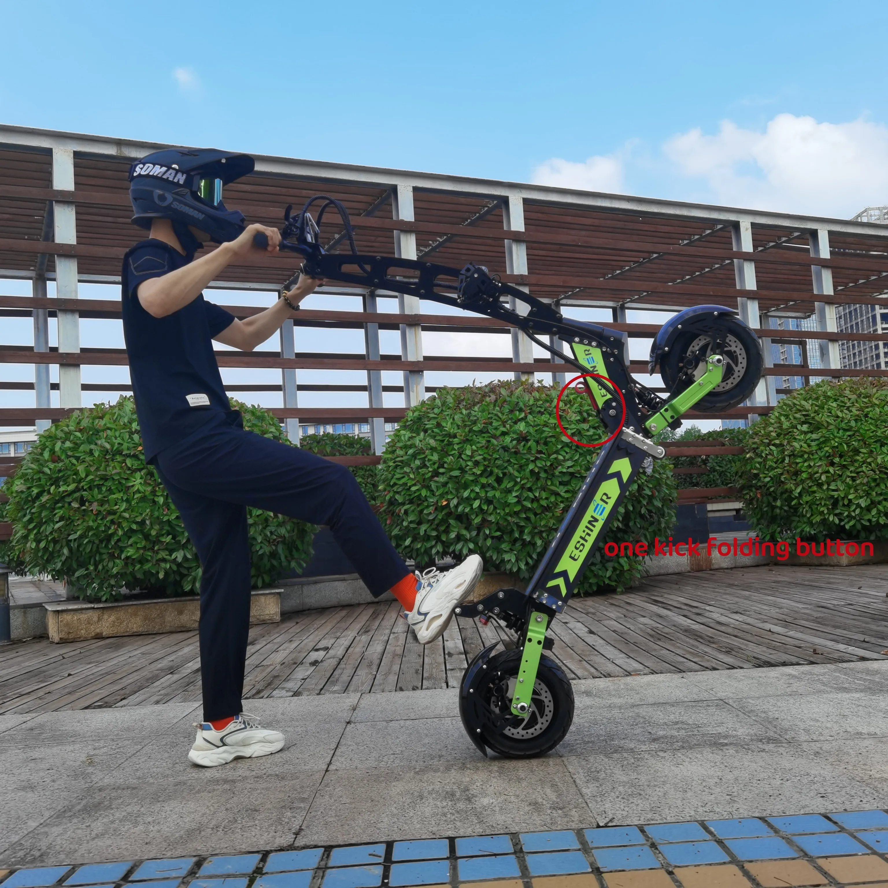 Geofought Latest Model R6 Powerful Electric Scooter 52v5000w25-30ah ...