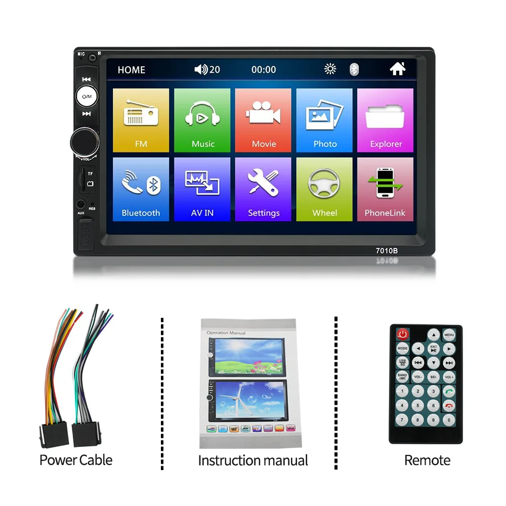 7 Inch 2 Din Hd Touch Screen Car Stereo Car Mp4 Mp5 Player Usb Car Dvd ...