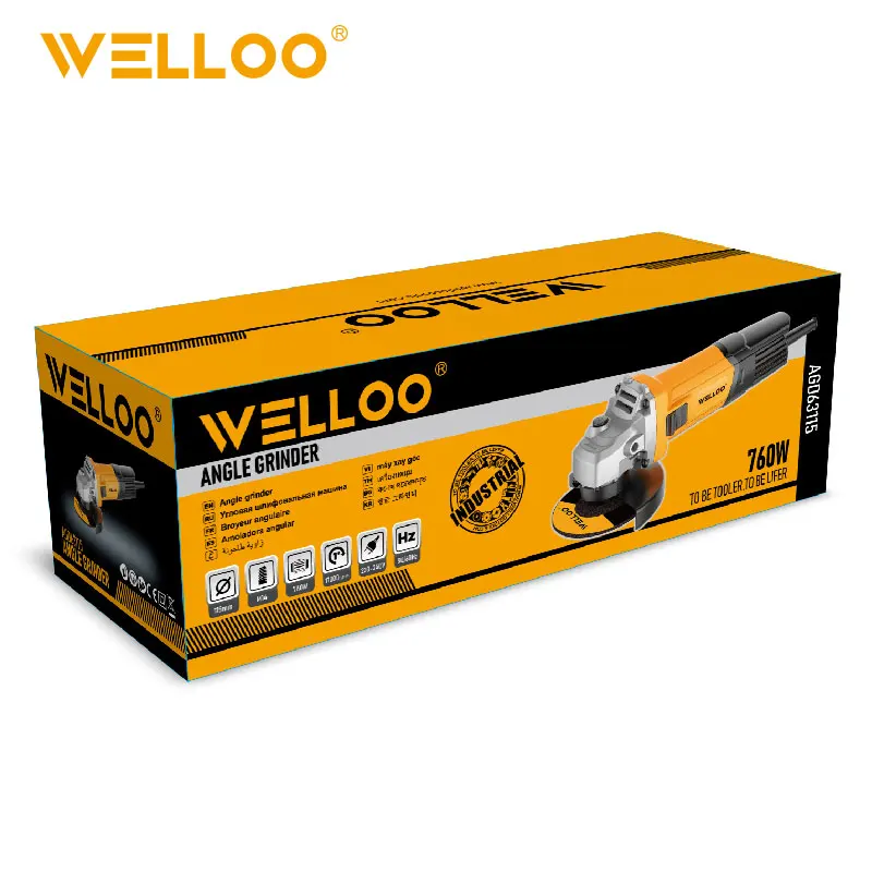 Welloo 115mm 760w Wet Angle Grinder For Cutting Grinding Polishing ...