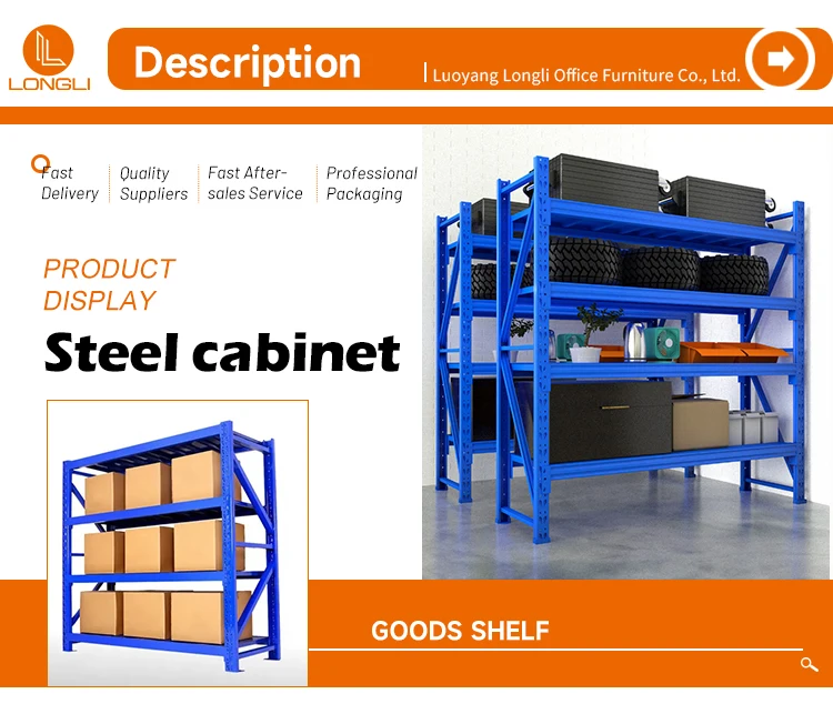 Heavy Duty Industrial Garage Tool Storage Shelf Warehouse Metal Storage ...