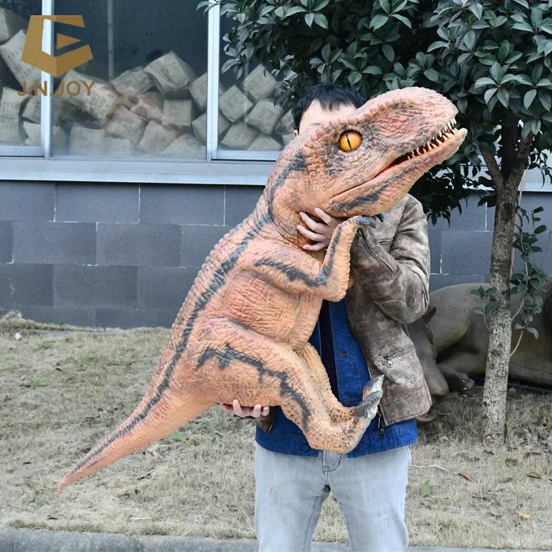 Cute Rubber Dinosaur Hand Puppet Animatronic T Rex Dinosaur Puppet ...