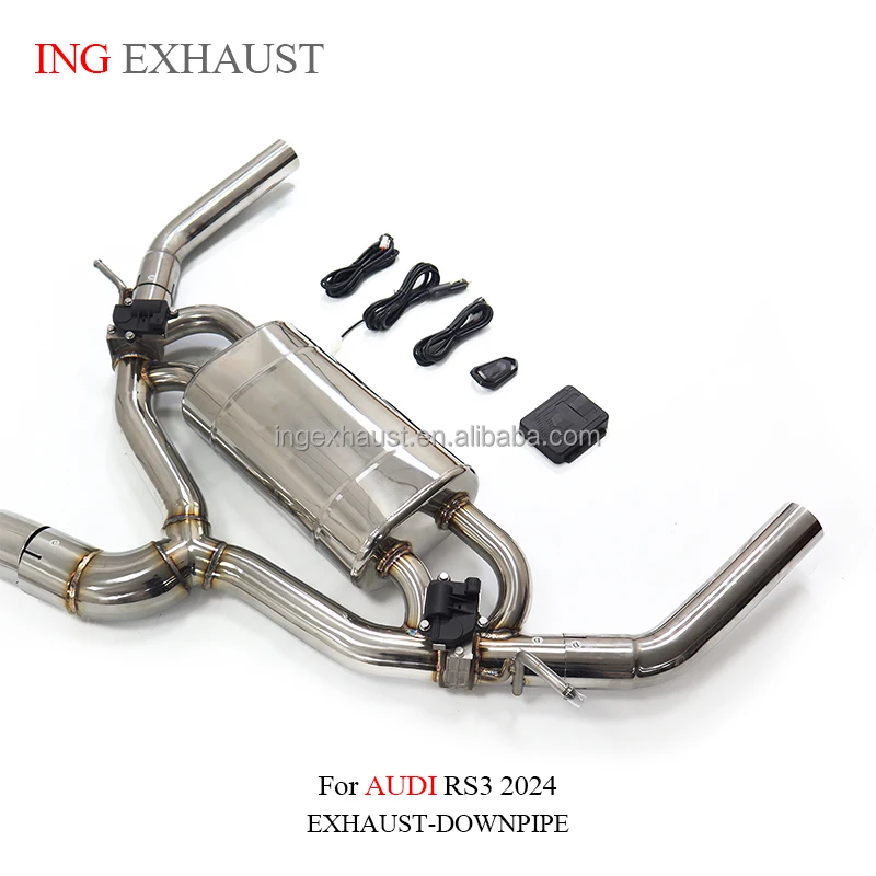 ING Stainless Steel Exhaust System Manifold Downpipe for Audi RS3 TTRS ...