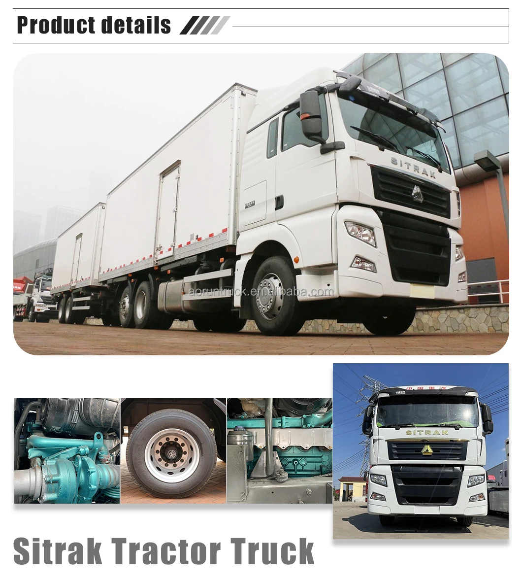 Sinotruck Used Tractor Sitrak C7H - 10tires, 540 HP
