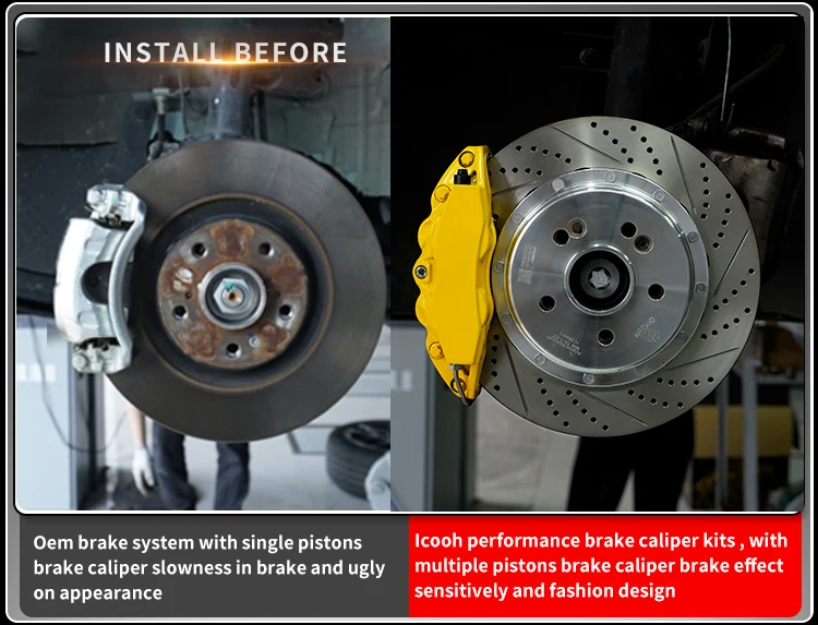 Factory Sale Big Brake Caliper Repair Parts D41 4 Pistons Brake Systems ...