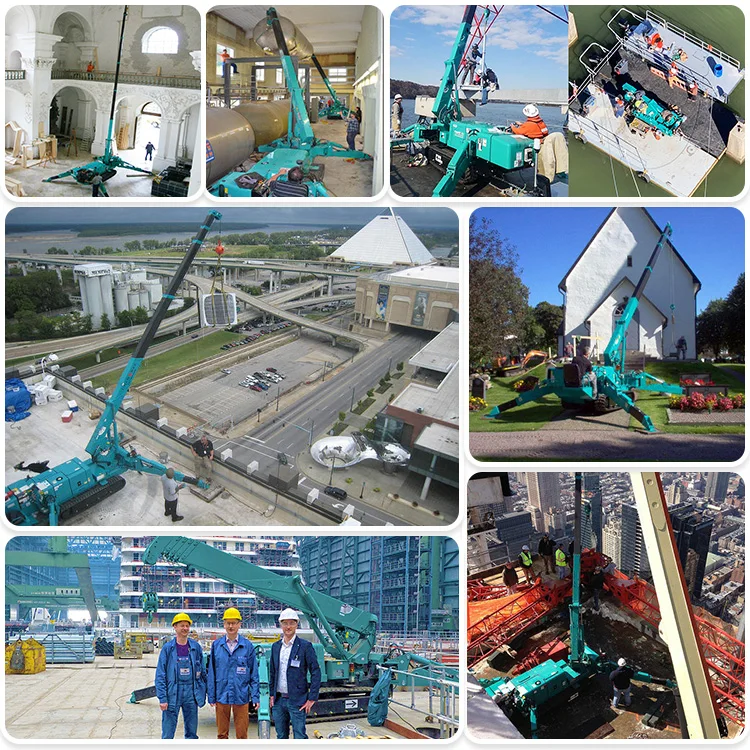 Ce Mini Spider Crawler Crane Lifting Equipment Glass Curtain Wall Lift ...