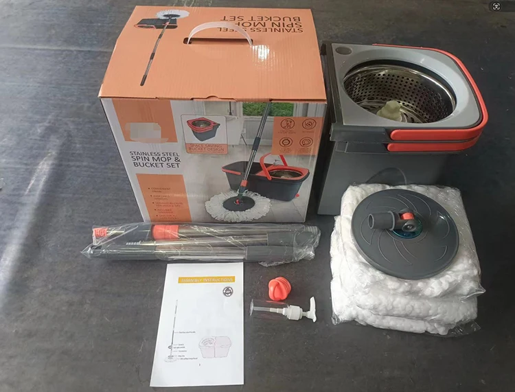 2025 New Separate Double Bucket Rotating Mop Hands-free Lazy Split Mop ...