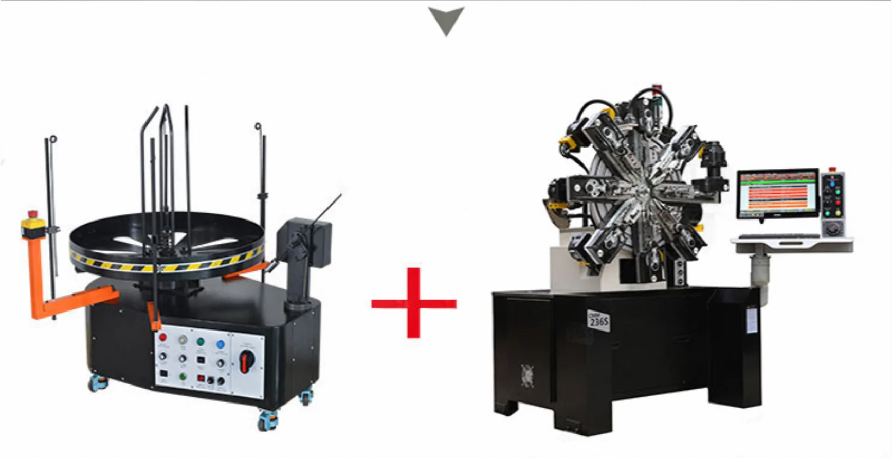 10 Axis CNC Spring Machine Multi Function Automatic CNC Spring Bending ...