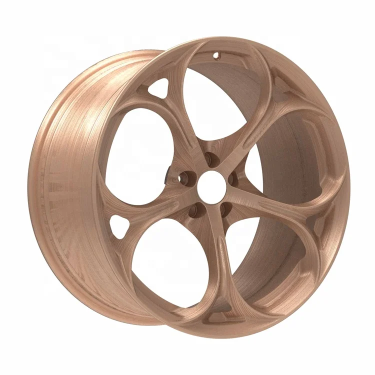 Alfa Romeo 4C & Giulia Custom Forged 17 Inch Wheels, Brushed Gold OEM