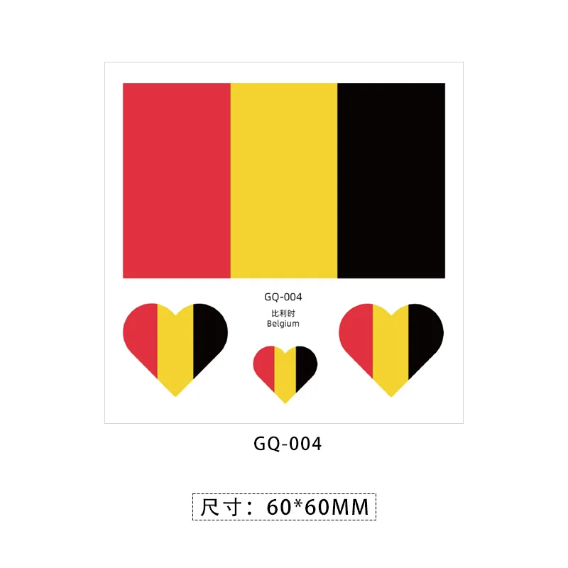 Alibaba.com: 36 Different Country Flag Face Temporary Tattoo Sticker in ...