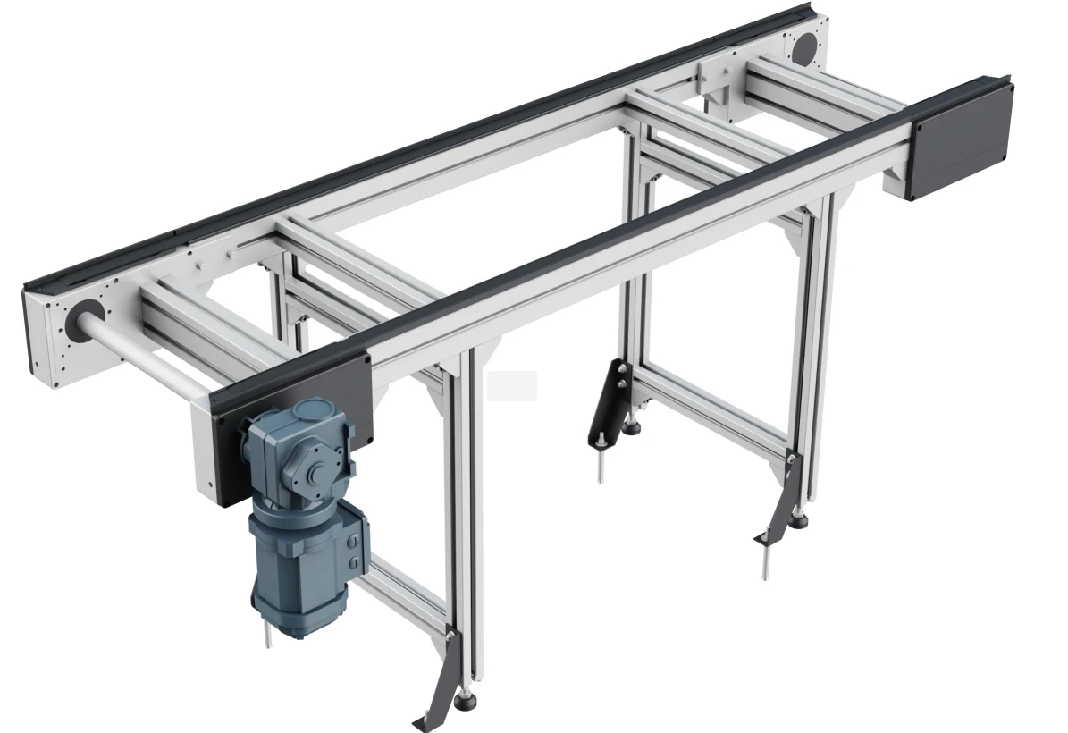 Aluminium Profile Accumulating Pallet Chain Double Speed Chain Conveyor ...