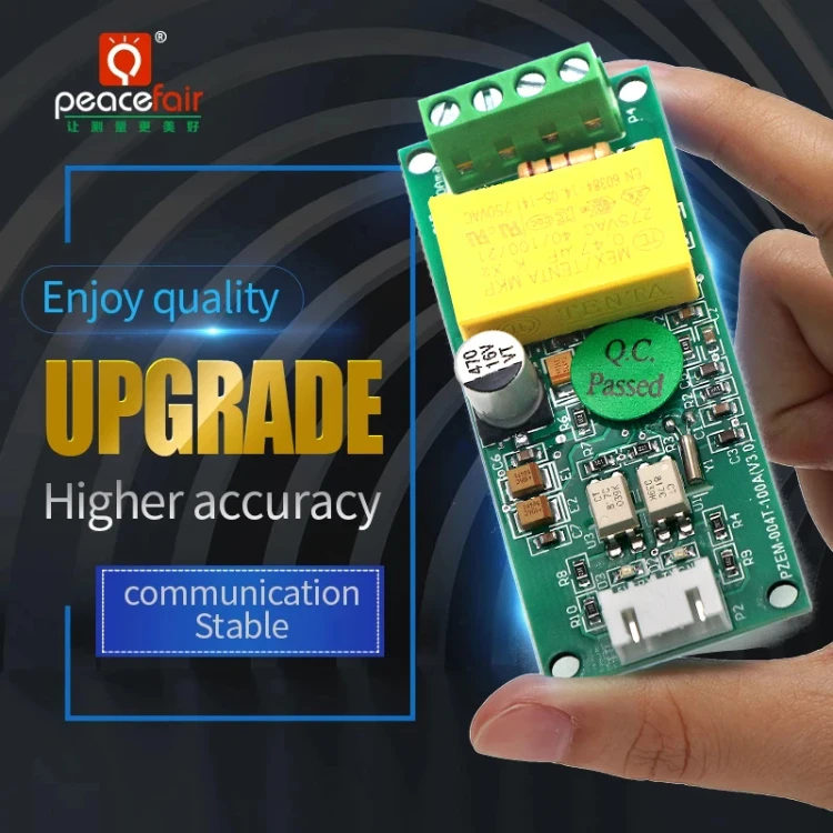 PZEM-004T 3.0 Single Phase Electric Energy Communication Box TTL Modbus ...
