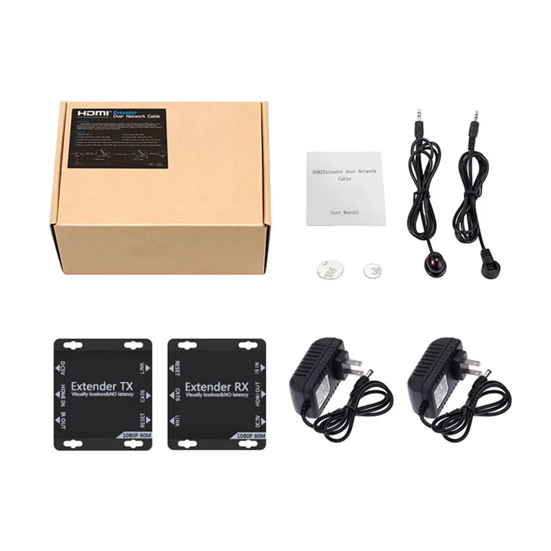 High Quality 1080p Tx/rx With Over Signal Cable 60m 196ft Hdmi Extender ...