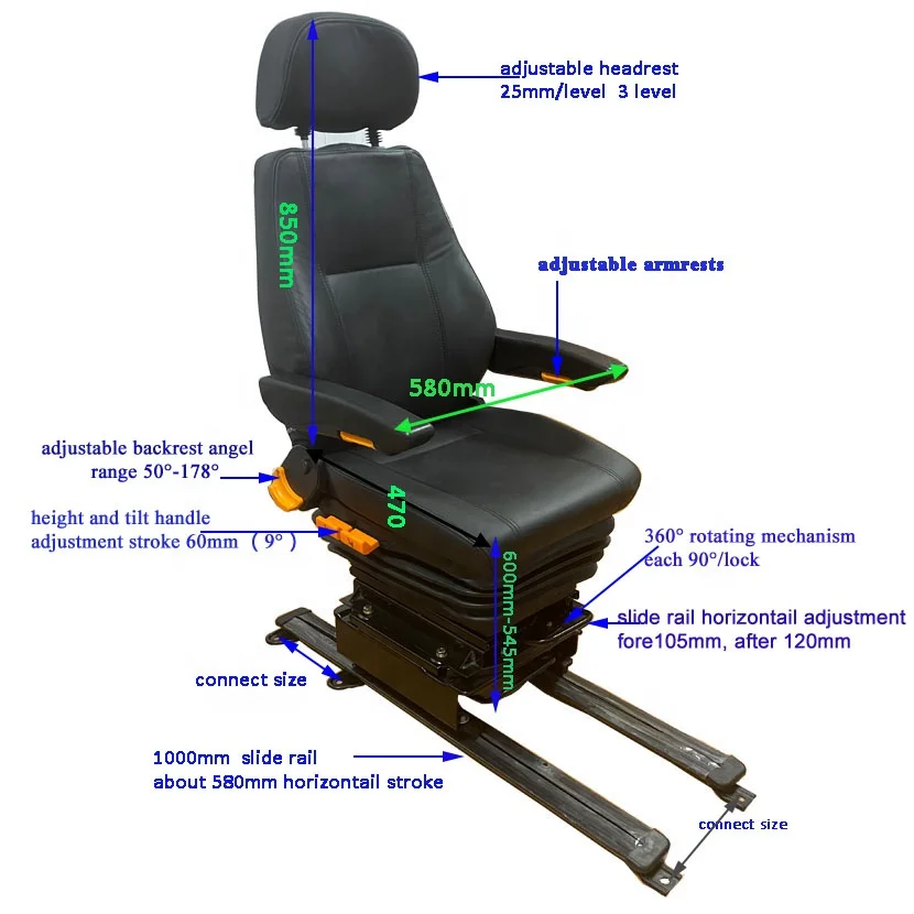Swivel And Lift Long Slide Seats For Refitted Vehicle,Modifiable ...