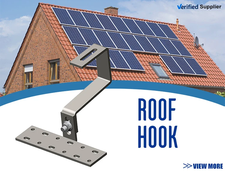 Pantile Roof Hook - Height Adjustable Slate Tile Mounting