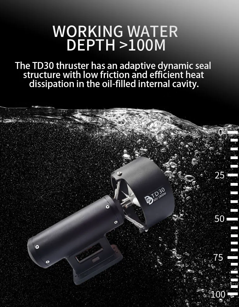 DD TD30E 30KG 1900W Brushless Electric Boat Motor & Jet Drive Engine OEM