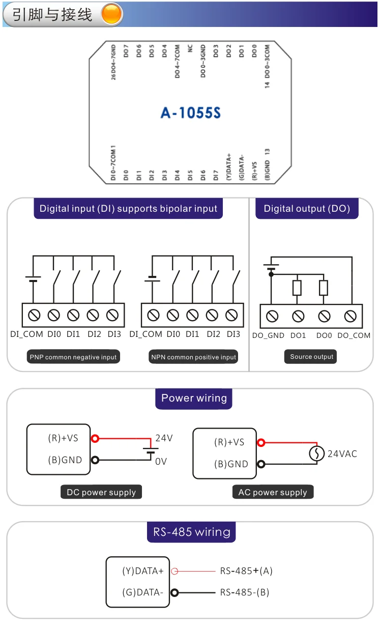 8DI 8DO Digital Modbus I/O Module - Reliable Performance
