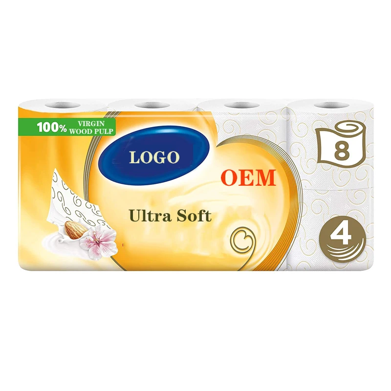 Customized 4 Ply Paper Tissues Ultra Soft Toilet Paper - Buy Toilet ...