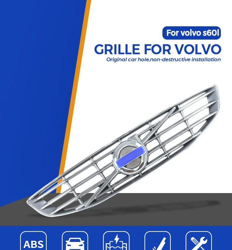 신뢰성과 저렴한 새로운 앞 범퍼 Bodykit 그릴 커버 볼보 S 60 L - Buy 자동차 전면 그릴 블랙 서비스,자동차 그릴 ...