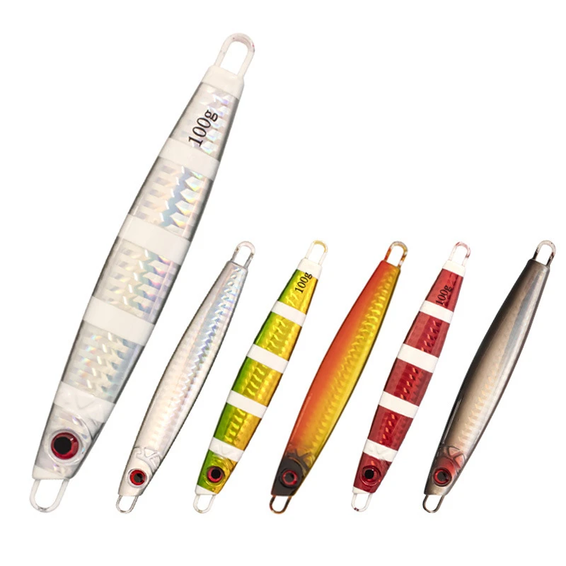 New 100g 120g 150g 180g Long Shot Metal Jigs Lure Fishing Bait Mackerel ...