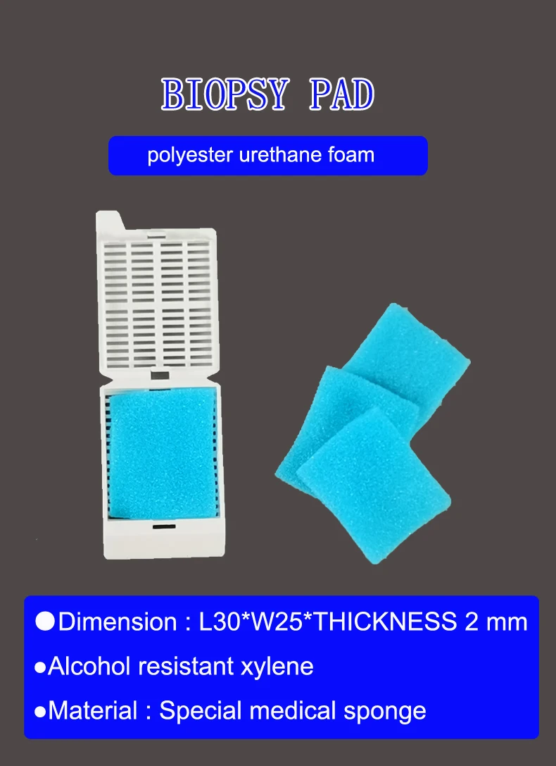 Histology Biopsy Foam Pad - Tissue Processor Embedding Cassette