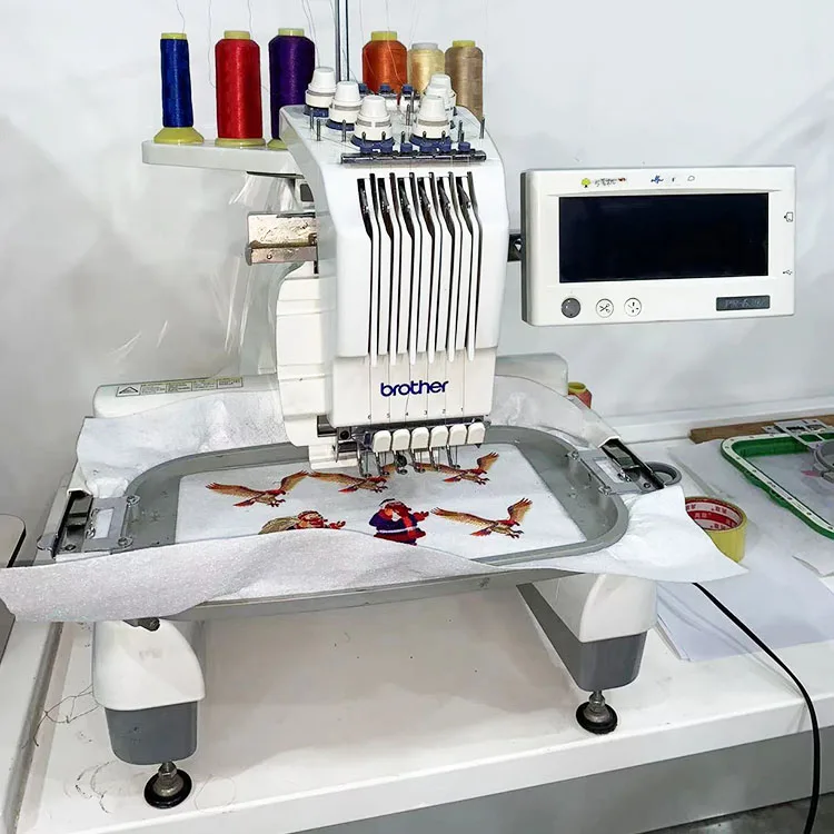 Cheap cost second hand brother PR 650 6 needle 1 head embroidery sewing ...
