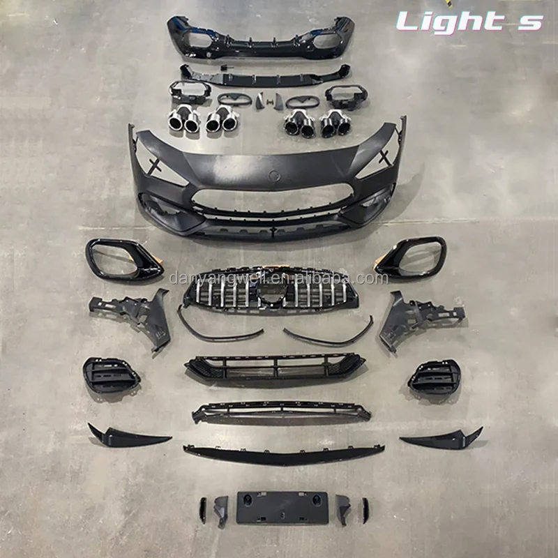 Cla45 Amg Car Parts Body Kit Include Front Bumper Assembly Grille Rear ...