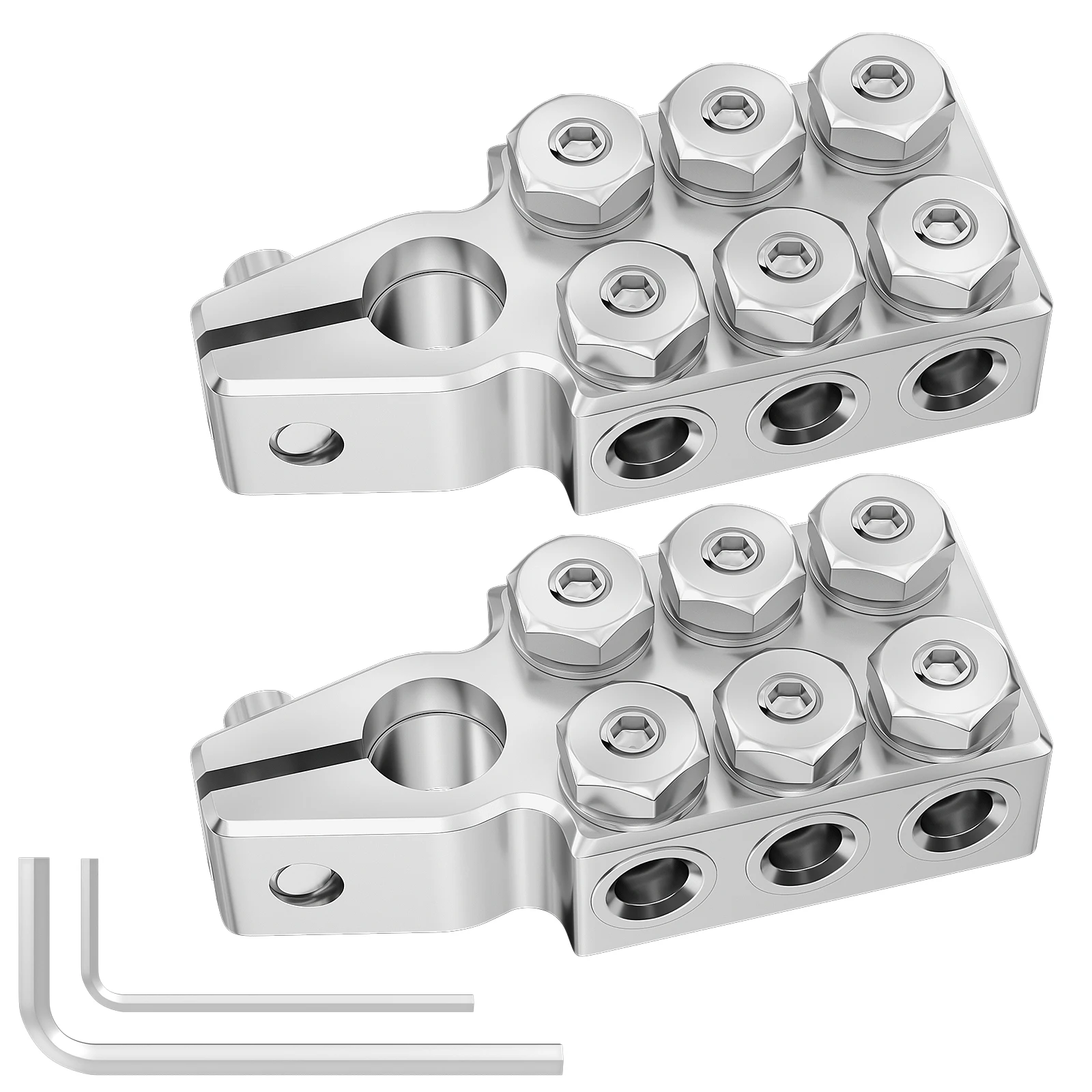 12 Way Battery Terminal Connectors 8AWG up to 4/0(XL) AWG Gauge Battery ...
