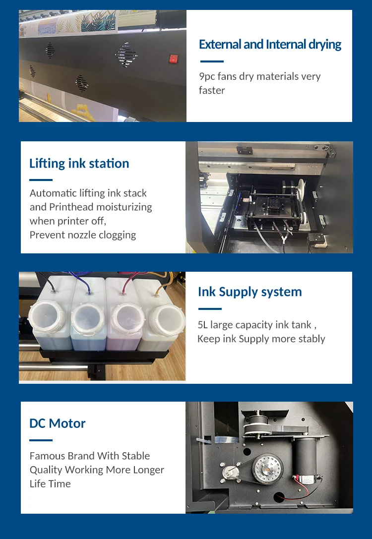 Custom 1.8 Meter Outdoor Indoor Small Polystyrene Uv Printer With Xp600 ...