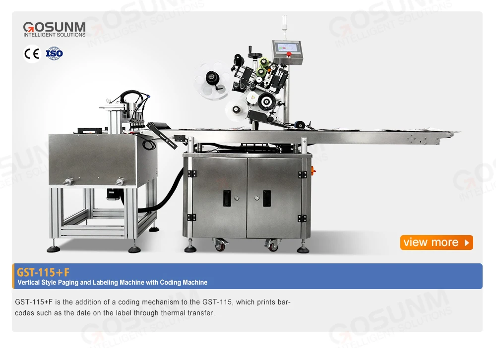 Automatic Adhesive Sticker Flat Labeling Machine by GOSUNM