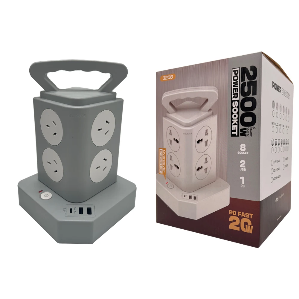 Custom Logo Australian Power Socket With Pd20w Type-c Port And Usb Port ...