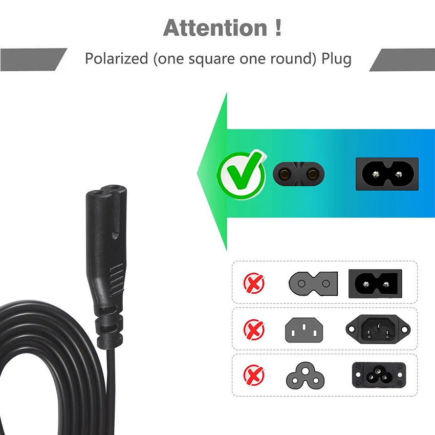 0.75mm AU Plug 2Pin C7 Power Cord 240v Figure 8 Power Cord for Power ...