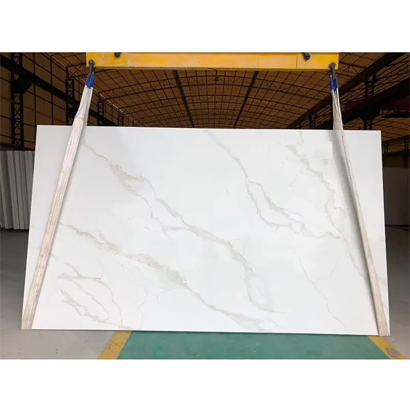 Wholesale Calacatta Storm Gold Quartz Slab| Alibaba.com