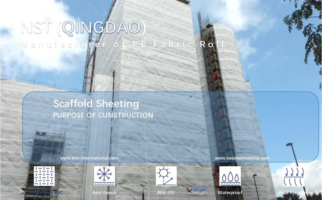 Heavy Duty Scaffold Sheeting Tarp UV Stabilized Waterproof Cover for ...
