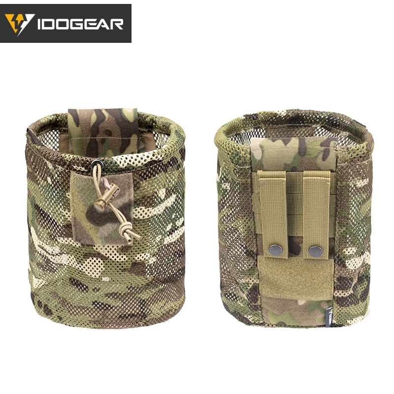 Idogear Tactical Molle Drop Pouch Foldable Mag Recycling Holder Mesh ...