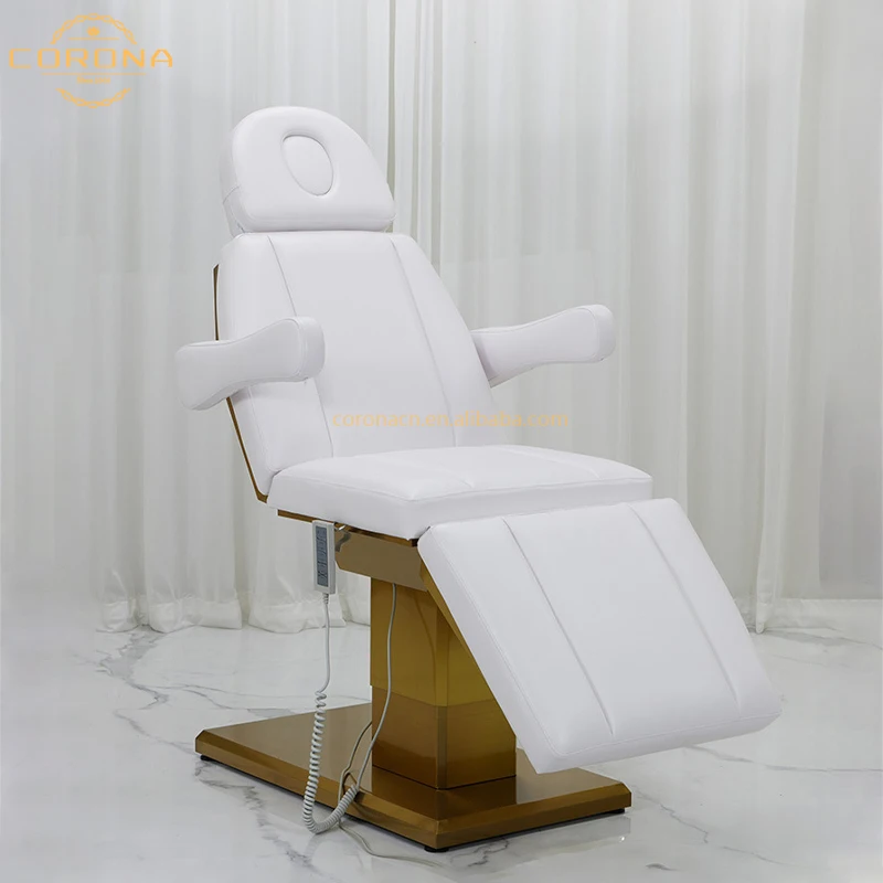 Luxury Salon Furniture Electric Adjustable Height Facial Cosmetic Spa ...