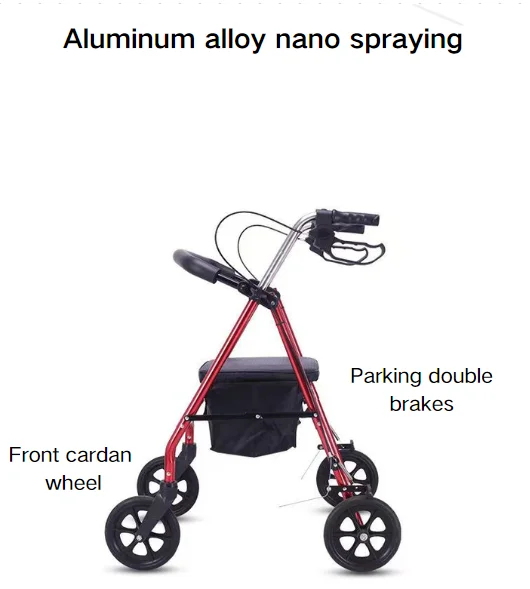 Aluminium Alloy Walker Rollator Elderly Disabled Walker Elderly ...