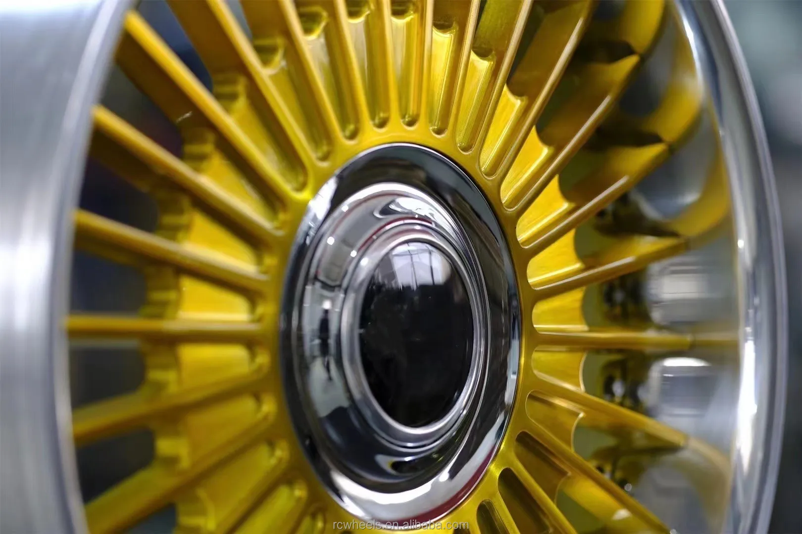 Rc Forged 3 Piece Forged 5x112 Wheels 19 20 21 22 Inch Rims Luxury Gold ...