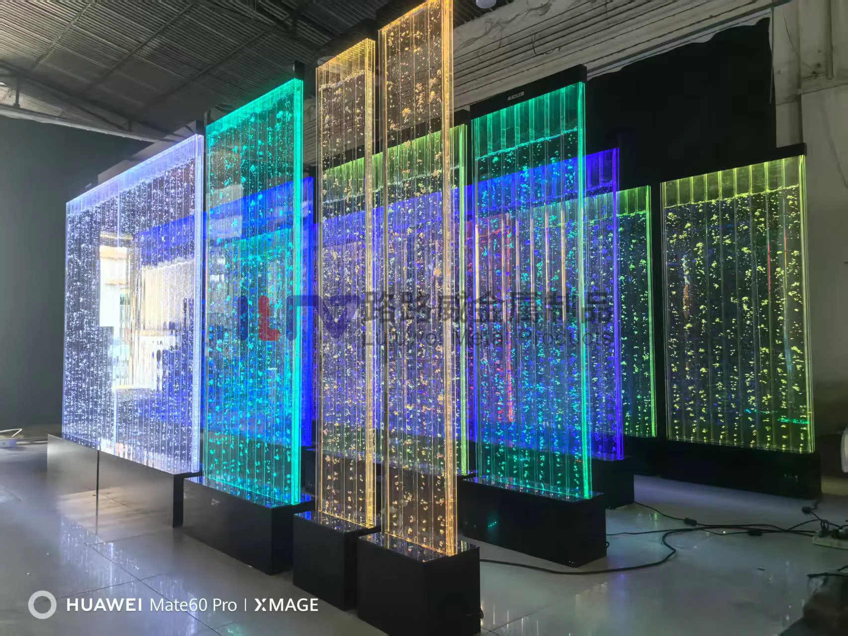 New Design Room Divider - Water Curtain Fountain Acrylic Bubble Wall ...