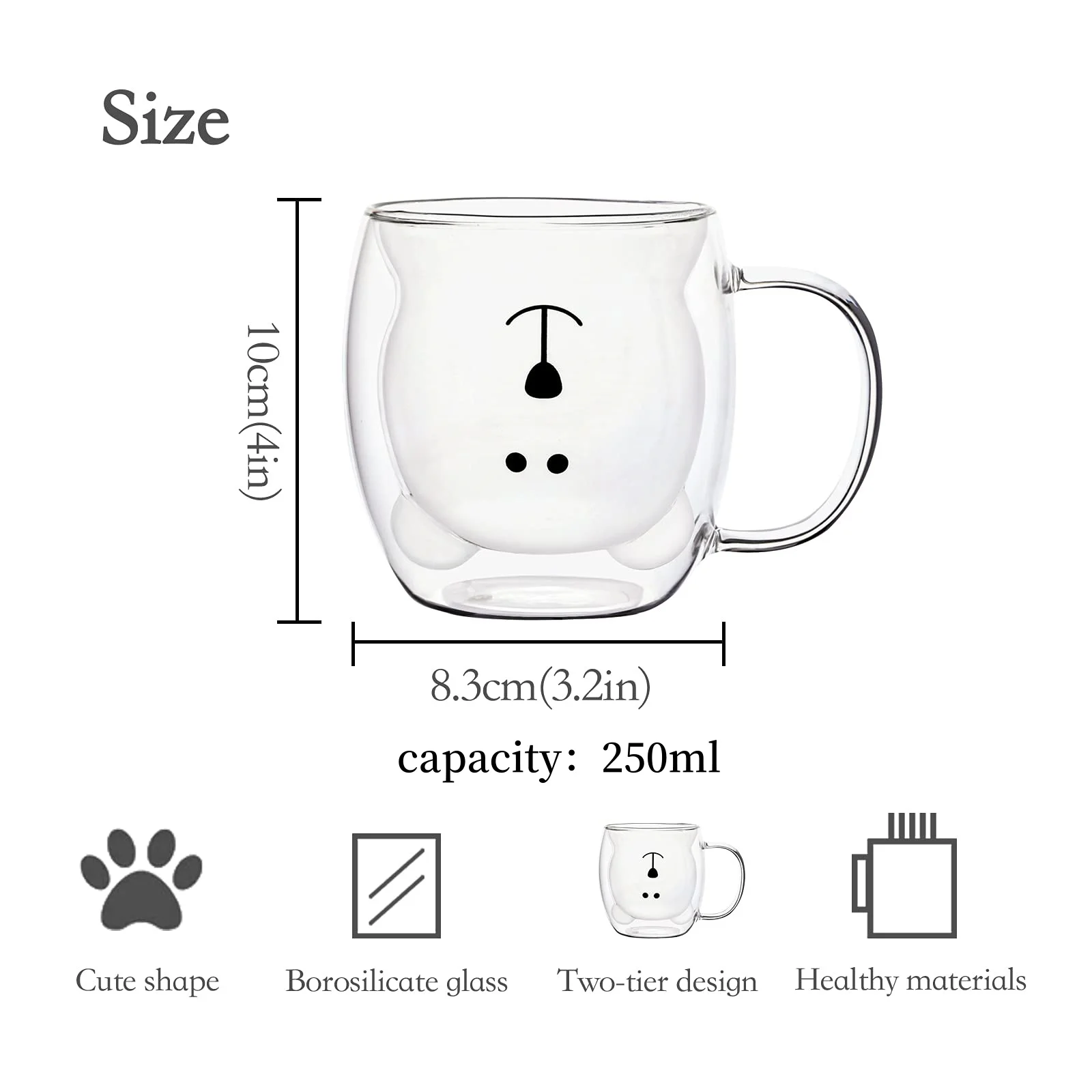 Creative 250ml Cute Design Bear Color Spray Heat Resistant High ...