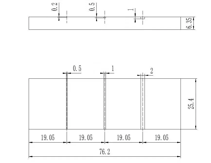 Eddy Current Test Blocks - 304 Stainless Steel EDM