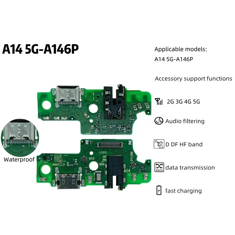 Mobile Phone Charging Port Board For Samsung A05s A04e A03s A24 A14 ...
