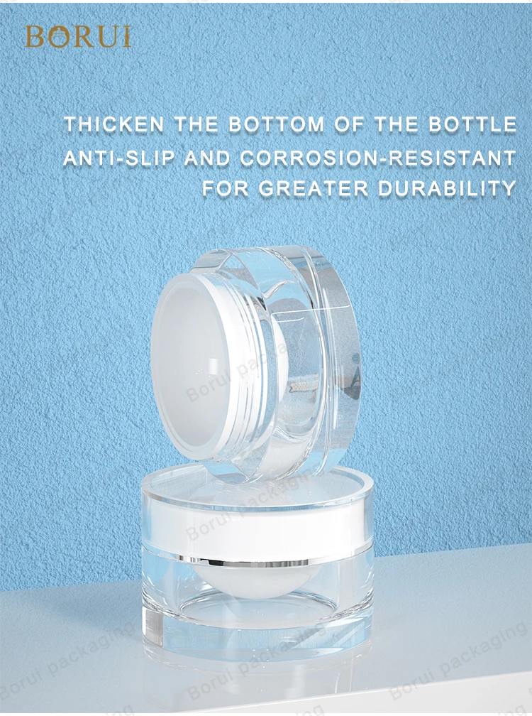 BORUI 30g Acrylic Plastic Body Lotion Containers Cosmetic Packaging ...