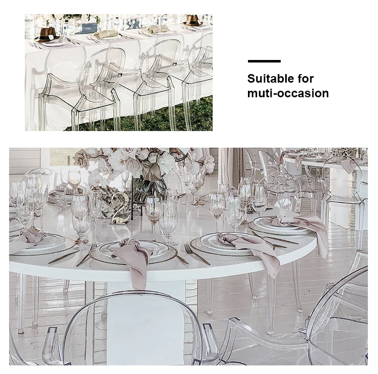 Wholesale Transparent Clear Crystal Modern Events Chairs