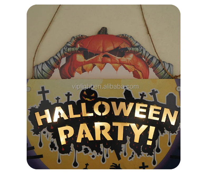 Happy Halloween Door Welcome Sign Happy Halloween Themed Wooden Door ...