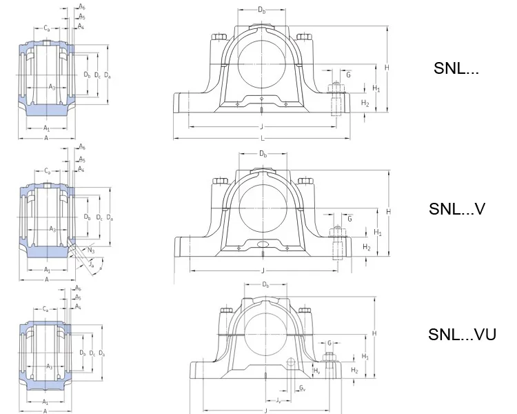 Snl528 Vu Snl Plummer Block Housings For Bearings Snl 528 Vu Buy Snl