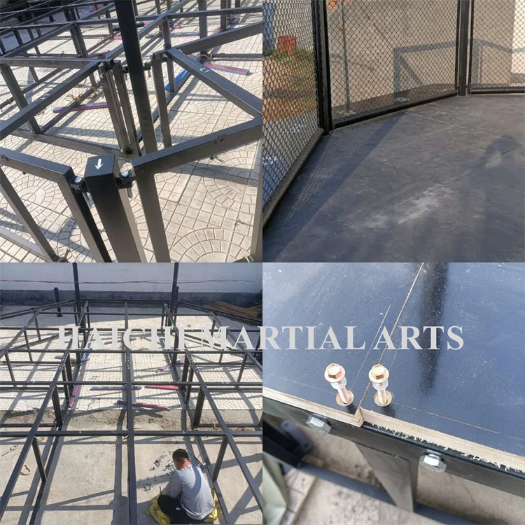 Octagon Mma Cage Competition Standard Elevated Mma Cage Hexagon Mma ...